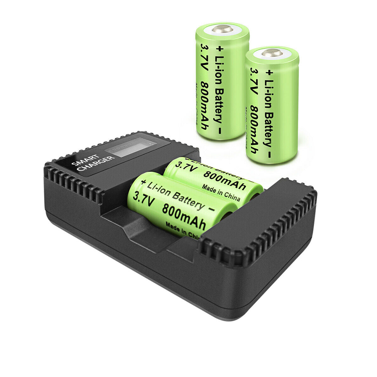 CR123 RECHARGEABLE BATTERIES AND CHARGER FOR PULSAR AND INFRARED TORCH ...